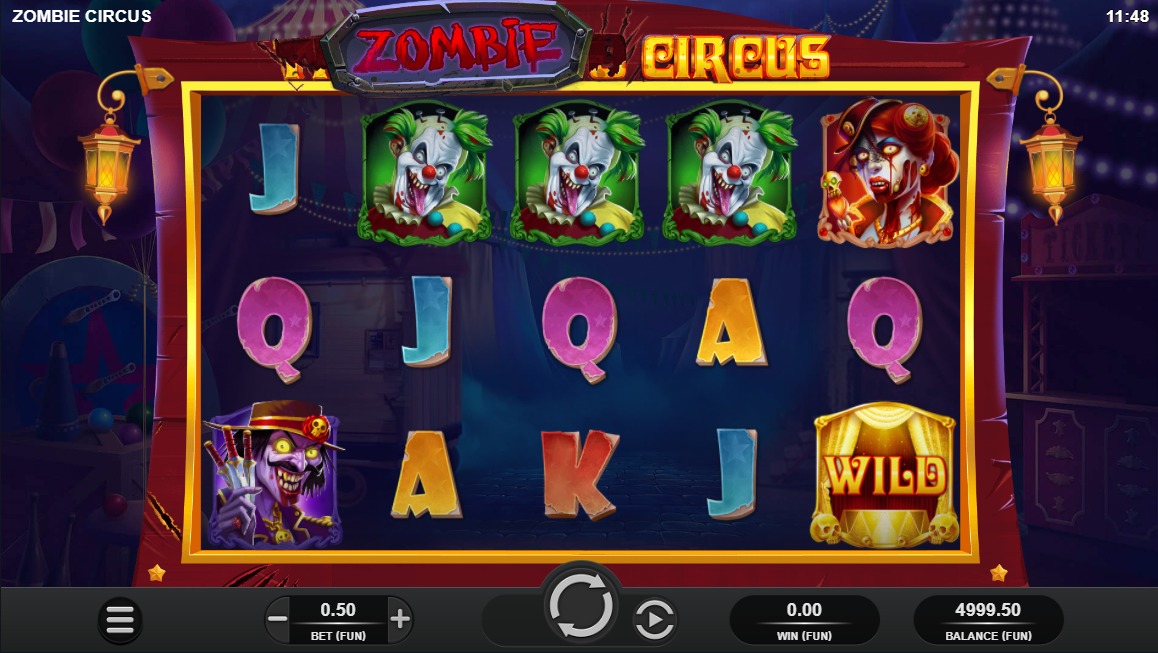 Zombie Circus - Spela Online Spelautomat Gratis